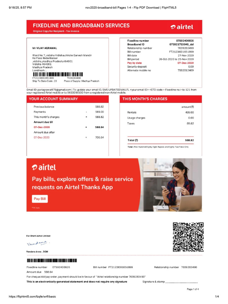 Nov2020-Broadband-bill Pages 1-4 - Flip PDF Download - FlipHTML5 | PDF