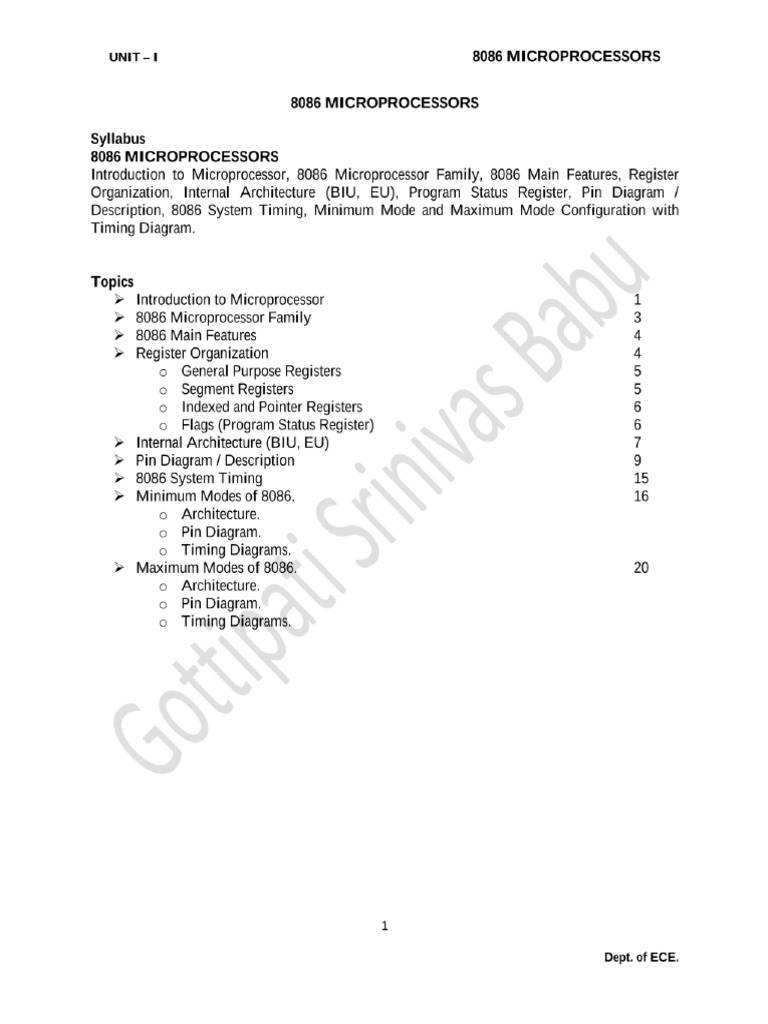8086 Microprocessor Overview and Features | PDF | Random Access Memory | Central Processing Unit