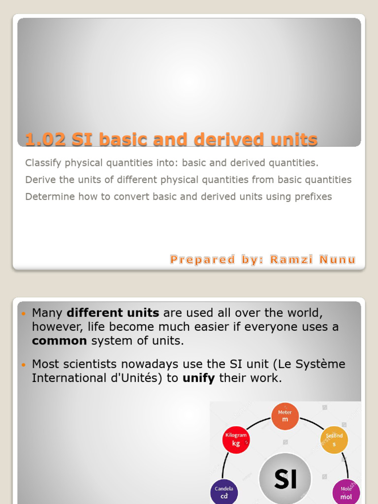 SI Units: Basics and Conversions | PDF | International System Of Units ...