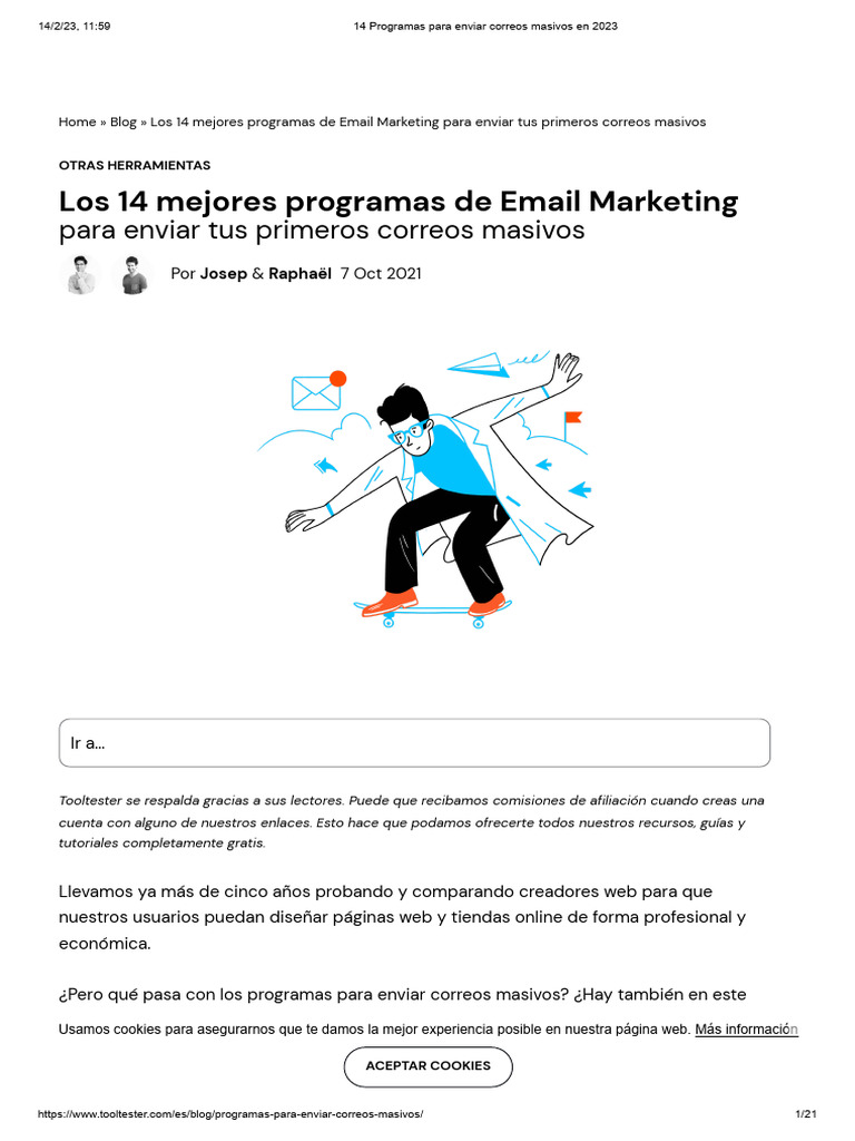 Mejores programas de mailing gratis 2023 | PDF | Cookie HTTP | Red mundial