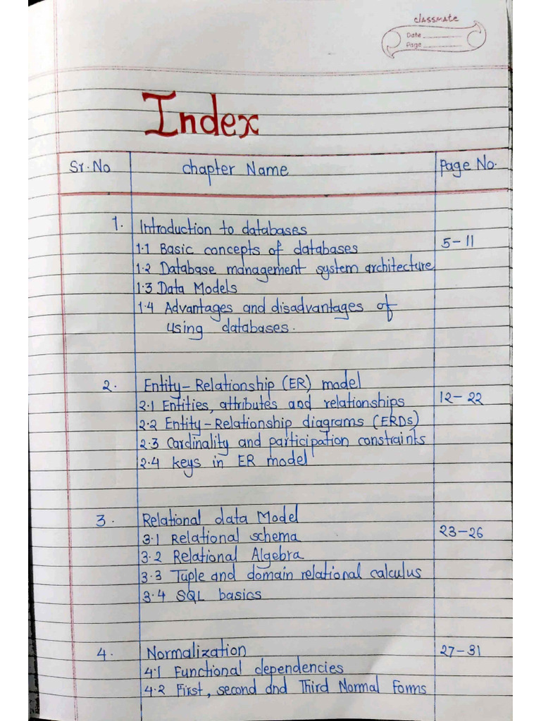 DBMS Handwritten Notes! | PDF