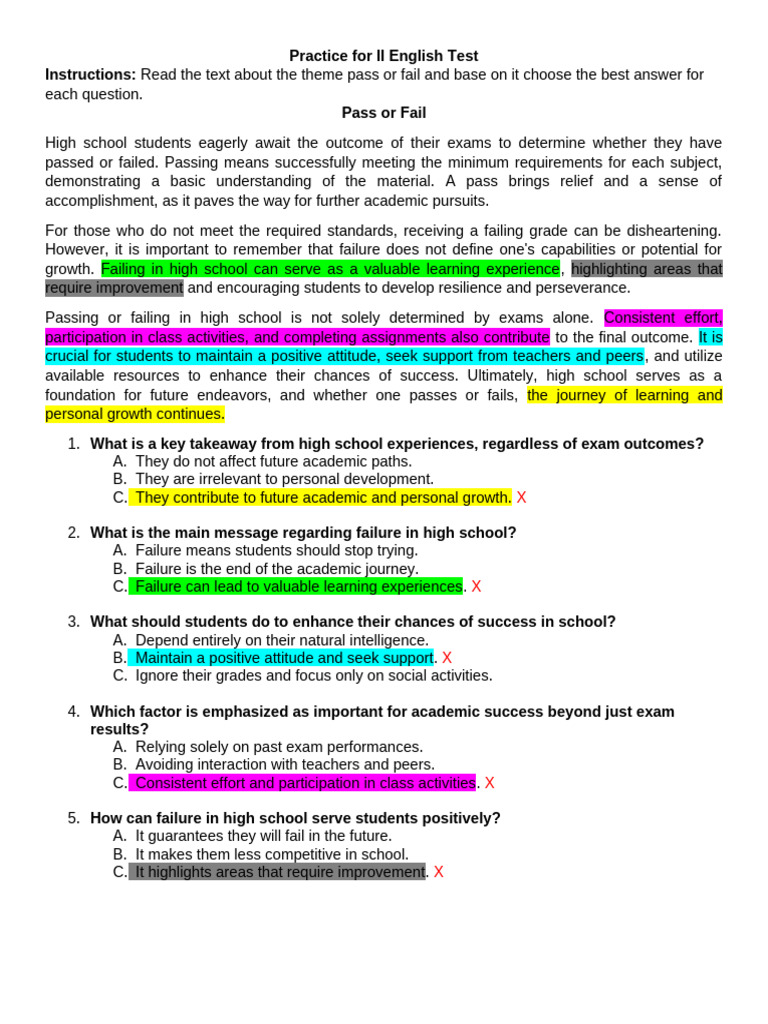 High School Exam Outcomes and Study Abroad | PDF | International ...