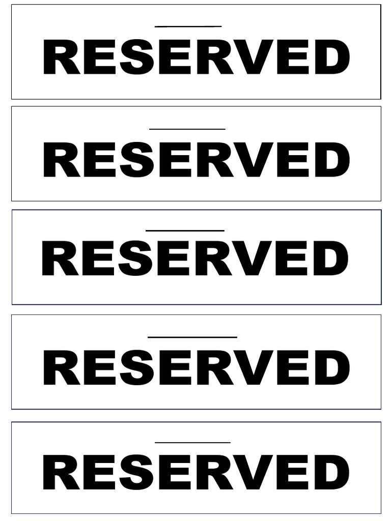 Reserved Tag | PDF