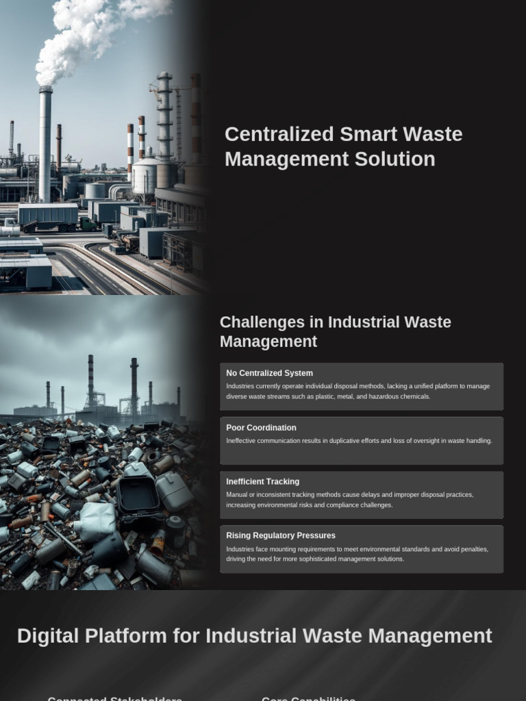 Centralized Waste Management Platform | PDF | Waste Management | Waste