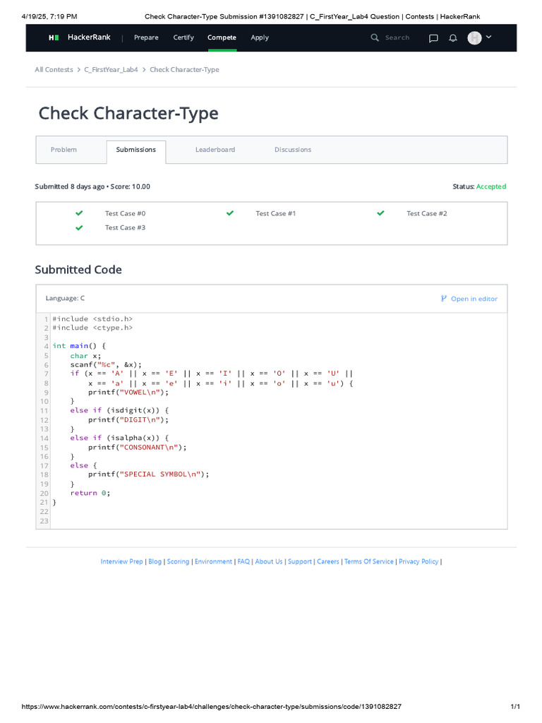 Check Character Type | PDF