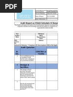 FSSAI Audit Checklist | PDF | Audit | Food Safety