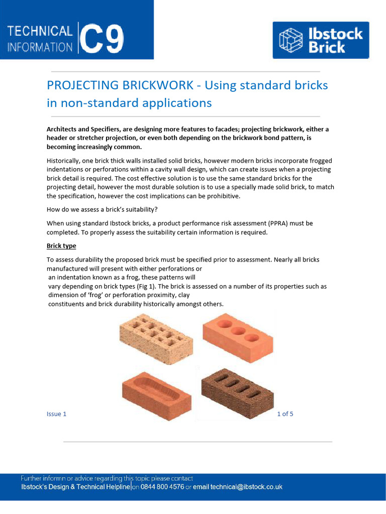 Projecting Brickwork Durability Guide | PDF | Brick | Masonry
