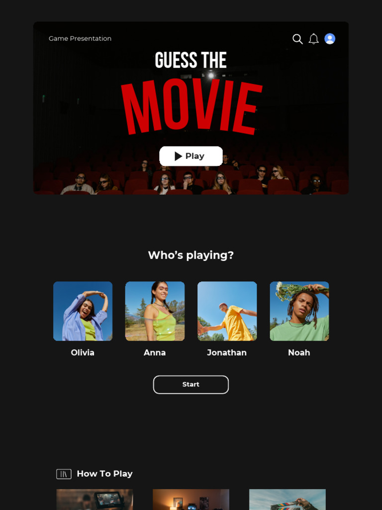 Modern Guess The Movie Animated Game | PDF