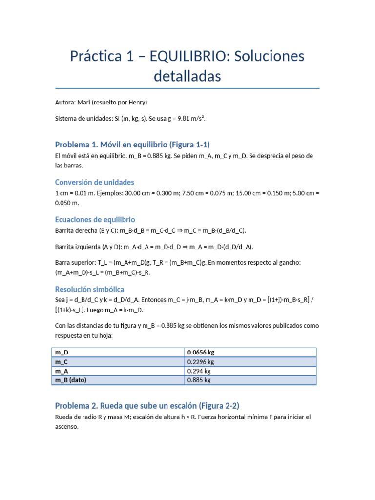 Practica1 Equilibrio Resuelto Mari | PDF