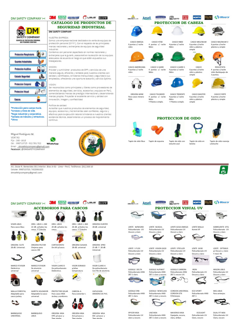 Catálogo de EPP y Seguridad Industrial | PDF