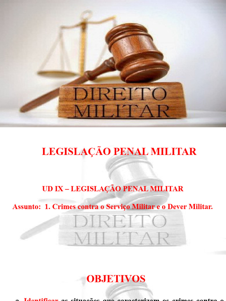 Crimes no Serviço Militar: Insubmissão e Deserção | PDF | Deserção ...