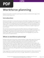 Workforce Planning - Factsheets - CIPD | PDF | Employee Retention | Human Resource Management