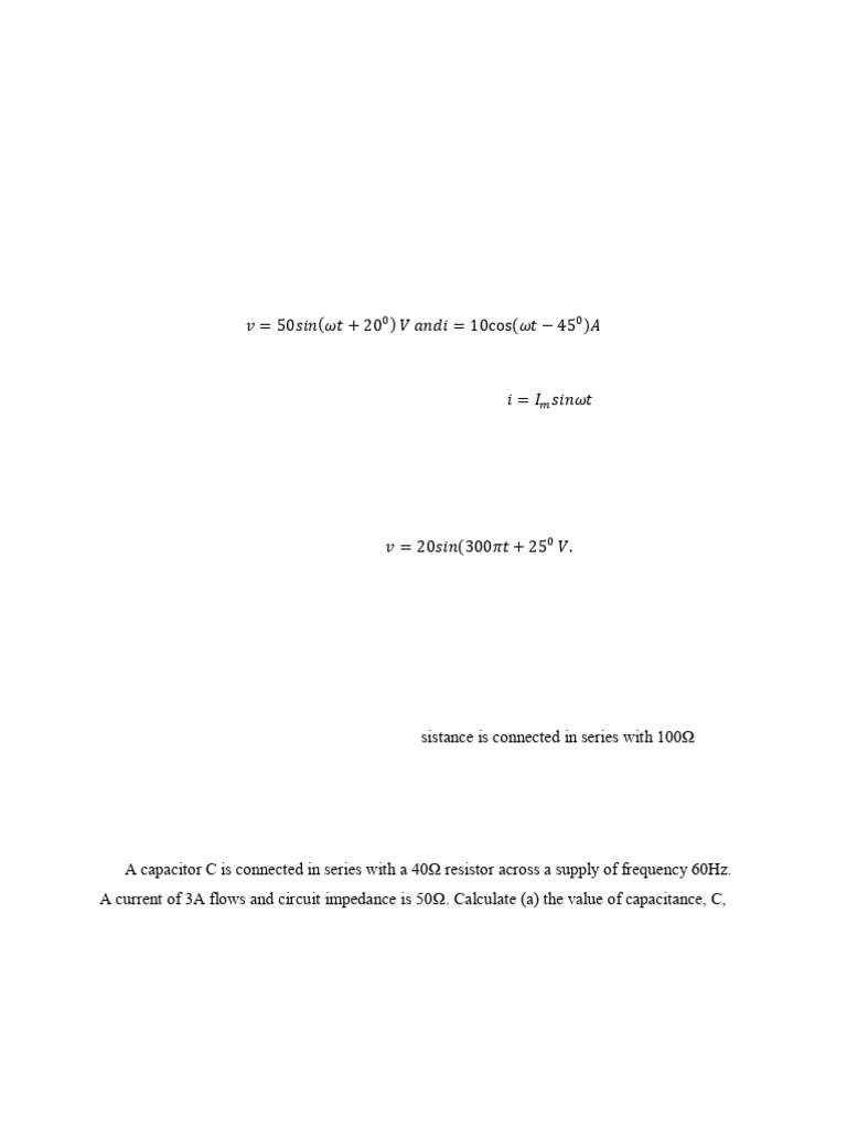 Assignment 1 Basic EE | PDF | Electrical Impedance | Inductor