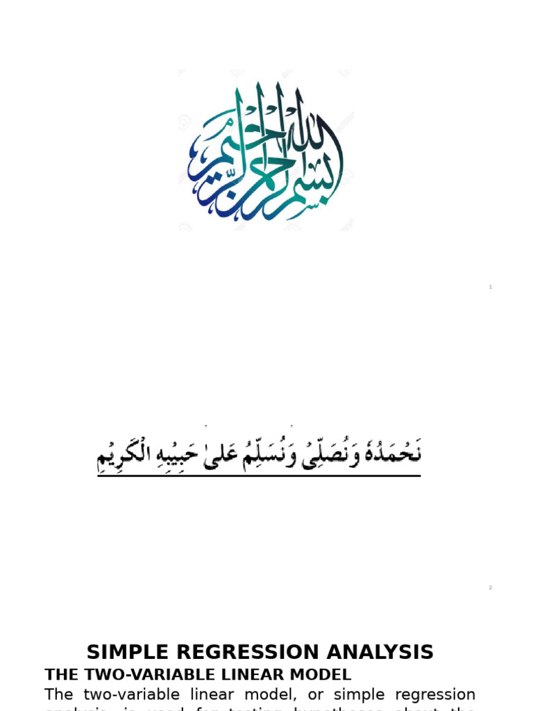Lecture 2 | PDF | Ordinary Least Squares | Linear Regression
