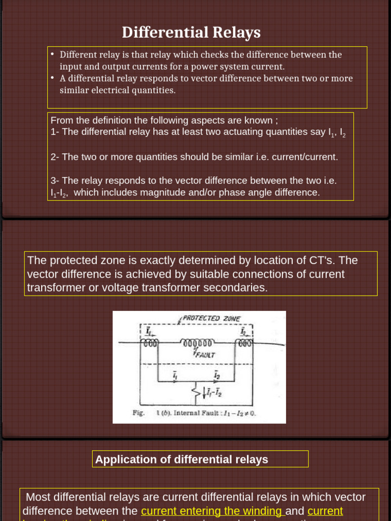 Differential Negative Relay | PDF | Relay | Transformer