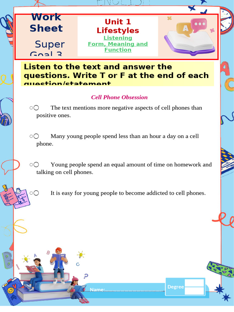4 - Listening-Form, Meaning and Function | PDF
