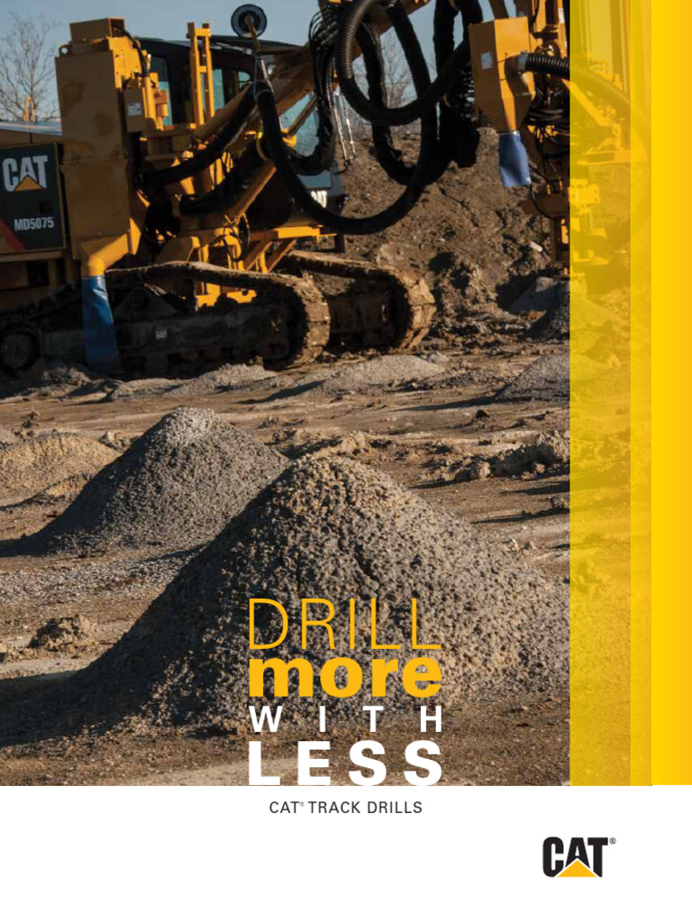 CAT Track Drills: Efficiency & Innovation | PDF | Drill | Lubricant