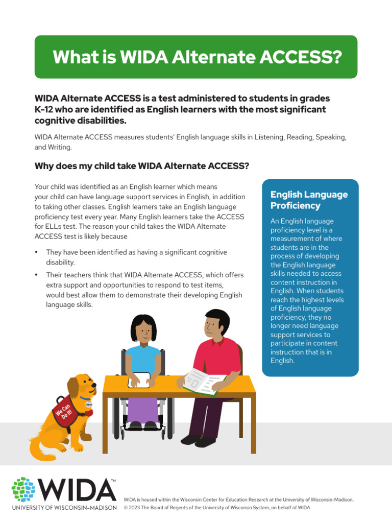 Understanding WIDA Alternate ACCESS Test | PDF | Cultural Assimilation ...