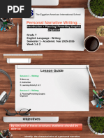 Personal Narrative Graphic Organizer | PDF