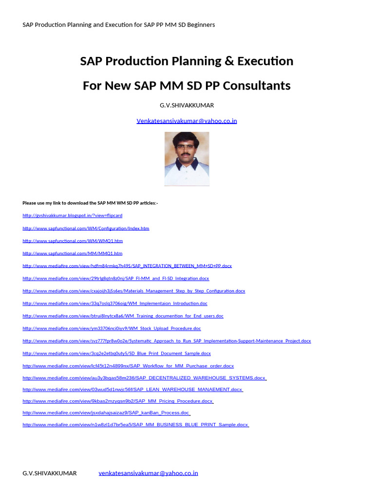 SAP PP Basics for MM and SD Beginners | PDF | Business Economics ...