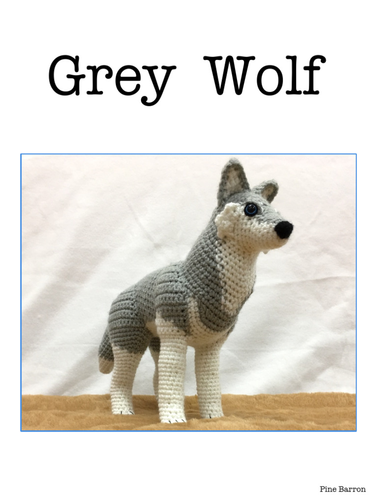 Grey Wolf | PDF | Crochet | Needlework