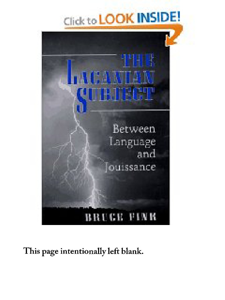 Fink The Lacanian Subject | PDF