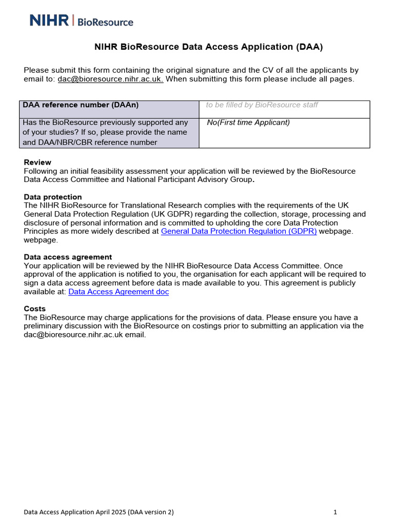 Data Access Application for AI in Genomics | PDF | Whole Genome ...