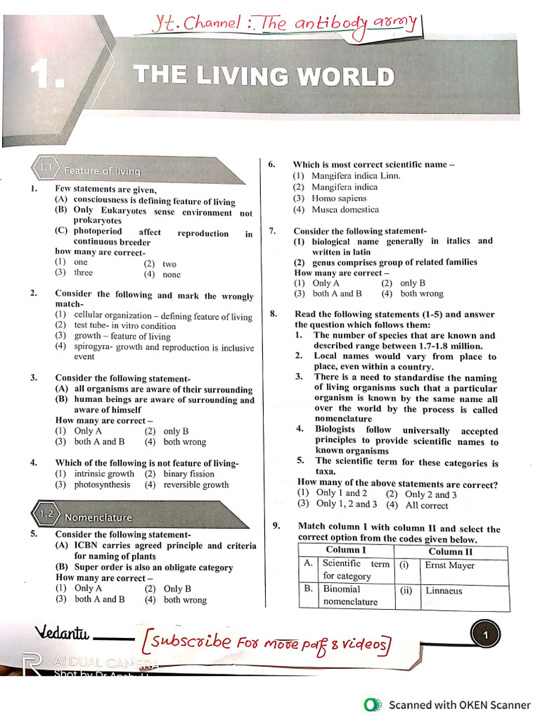 The Living World PDF NEET Advance Book @theantibod - 250913 - 111953 | PDF