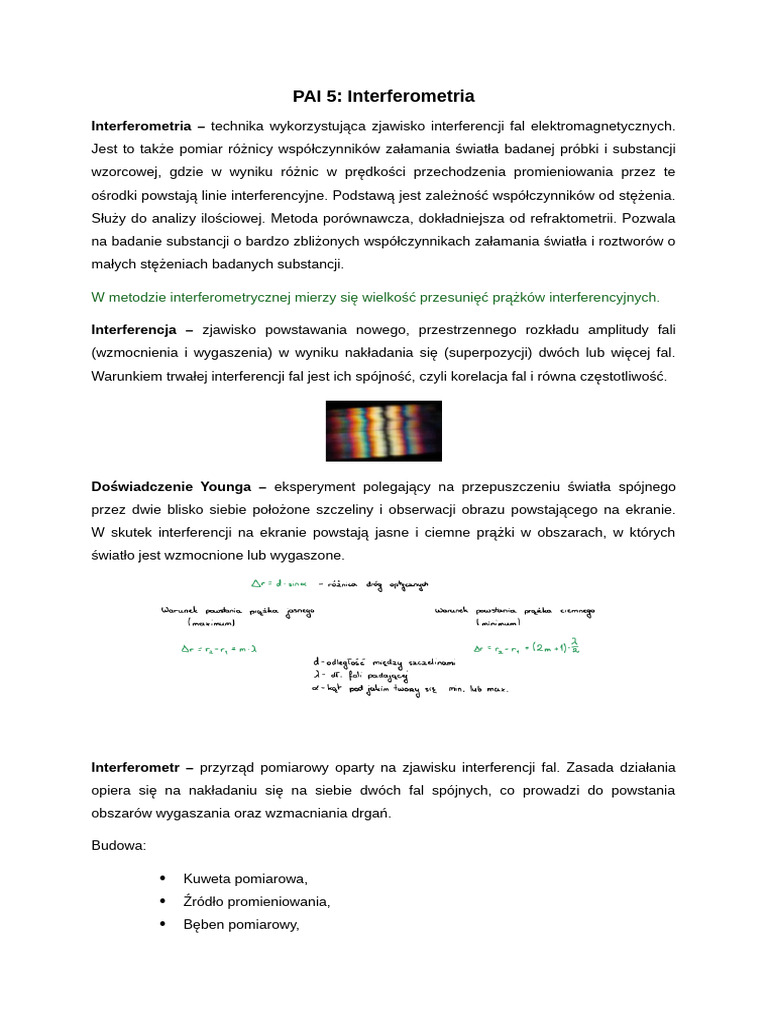 PAI 5 Interferometria | PDF