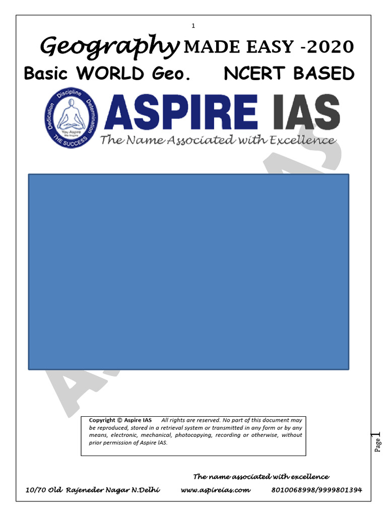 Basic World Geography NCERT Guide | PDF | Rock (Geology) | Soil