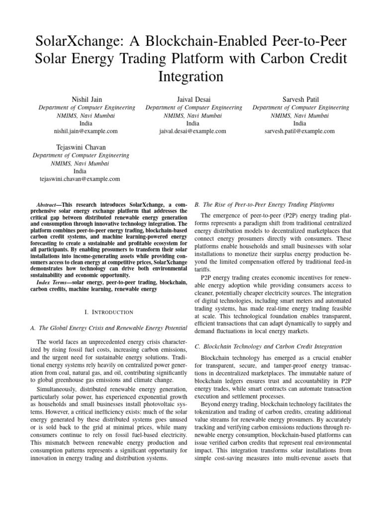 IEEE Conference Template | PDF | Renewable Energy | Distributed Generation