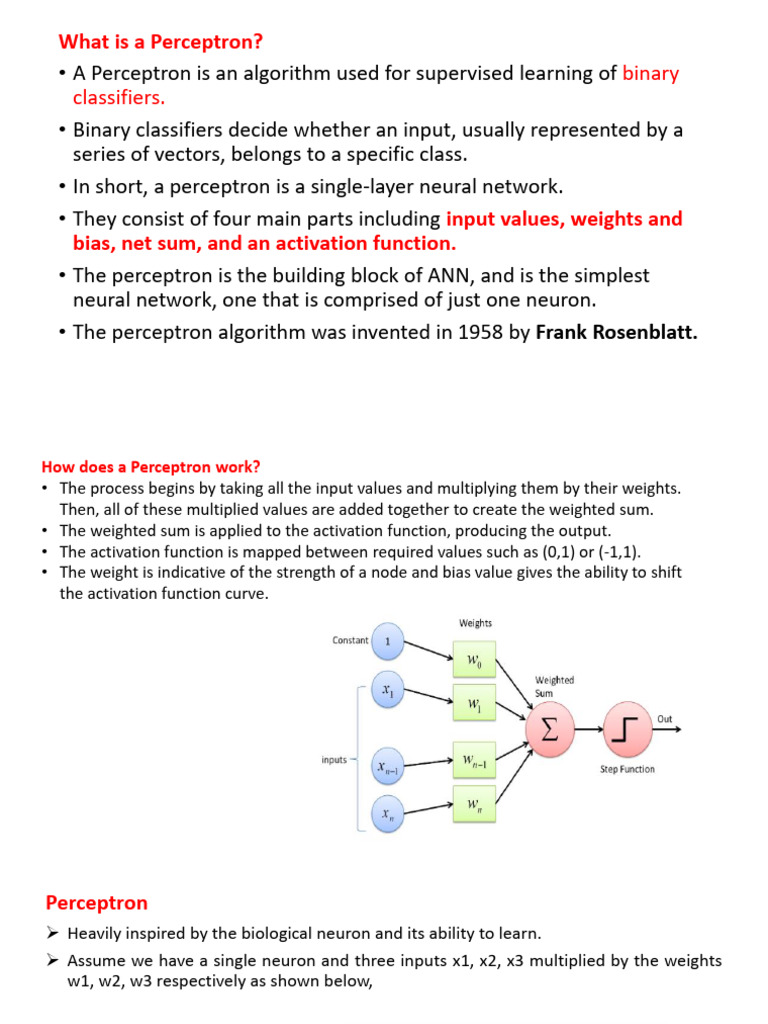 Part 3 PERCEPTRON NET | PDF | Algorithms | Machine Learning