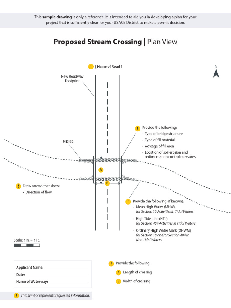 Stream Crossing Permit Plan Guide | PDF | Stream | Hydrography