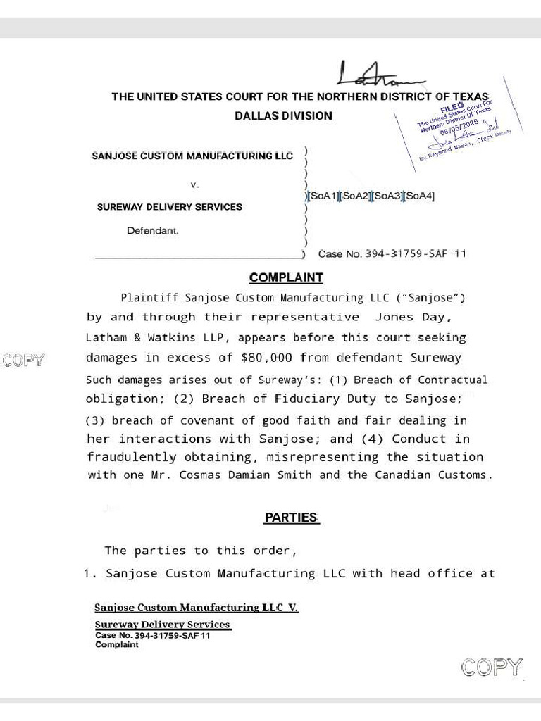 Texas Complaint | PDF