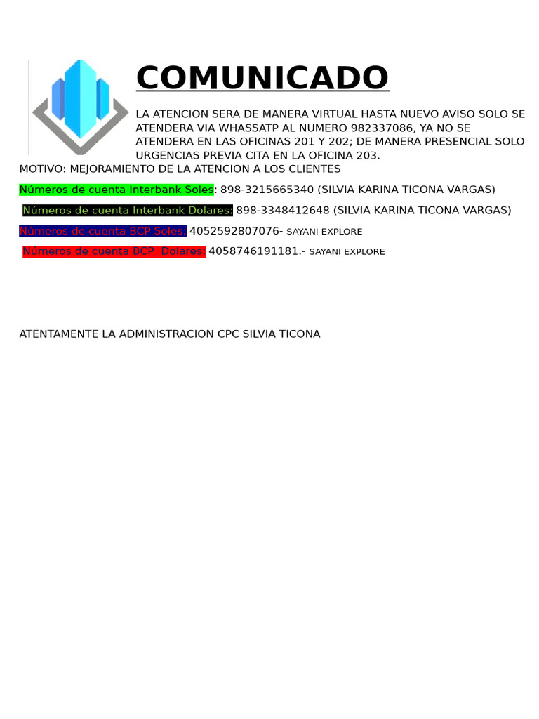 Comunicado | PDF