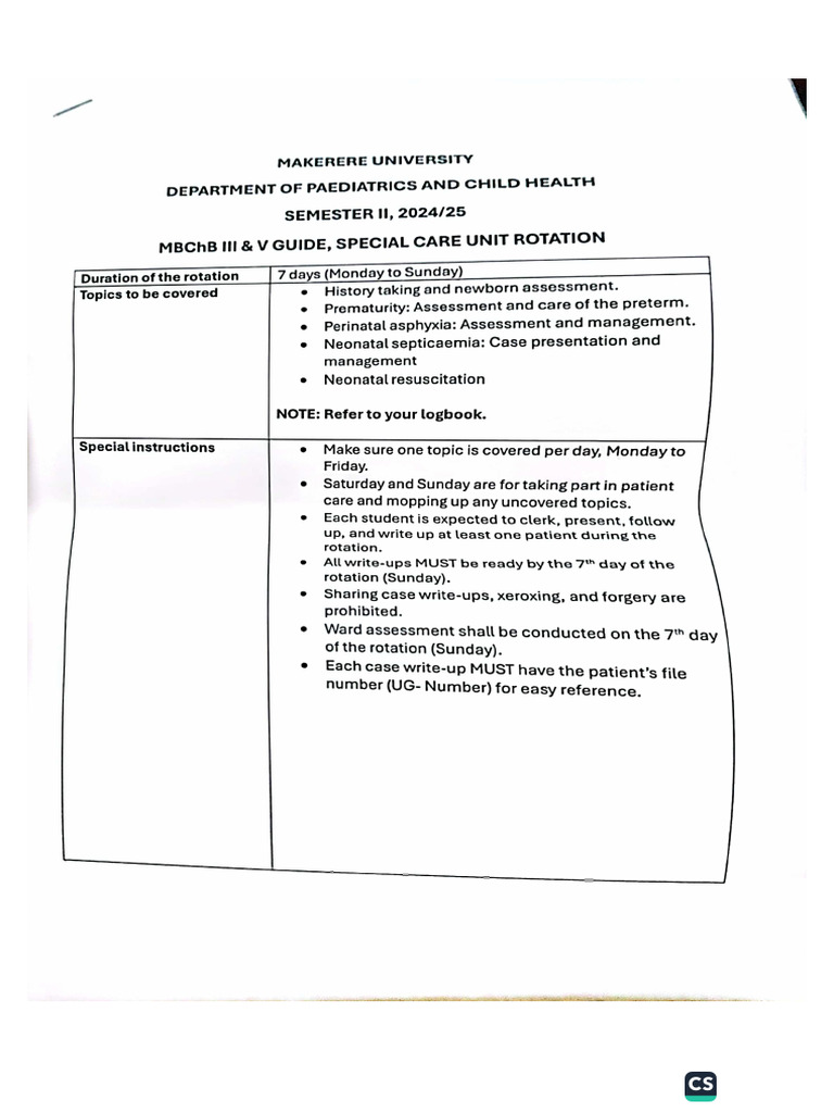 Neonatal History and Examination | PDF