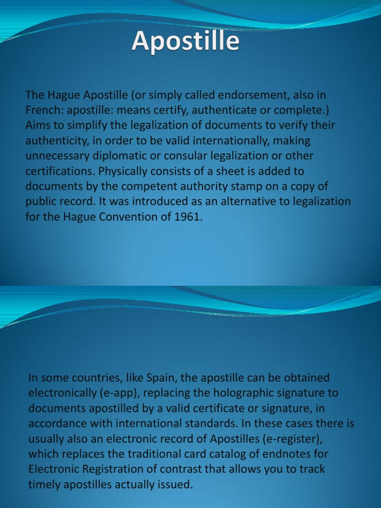 What Is Apostille Definition and How Can We Apostille A Document? | PDF ...