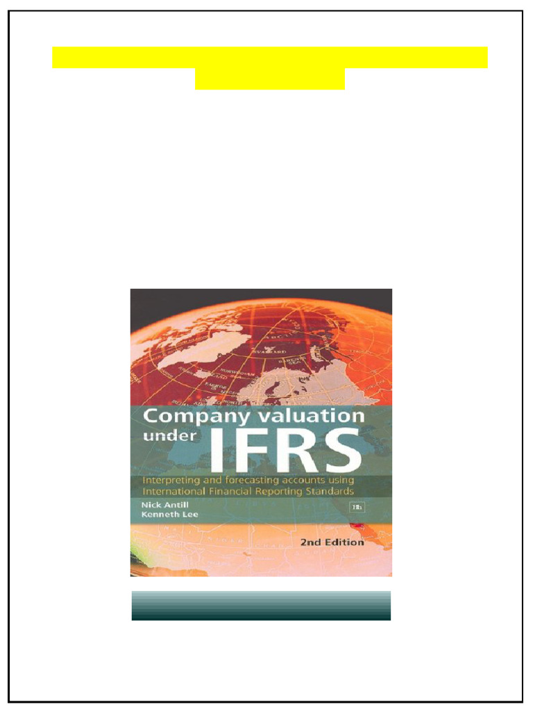 Company Valuation Under IFRS 2e 2nd Edition Nick Antill Full Digital ...