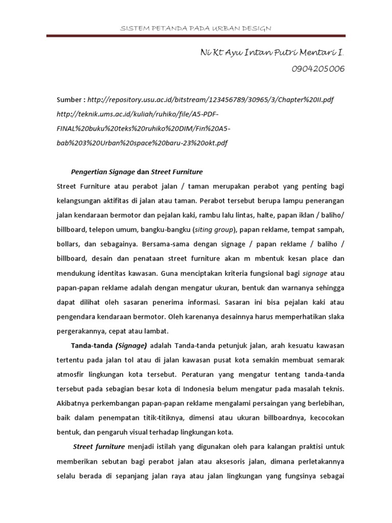 Sistem Petanda Dalam Urban Planning | PDF