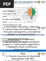 Internal Hackathon Result - SIH2025 | PDF