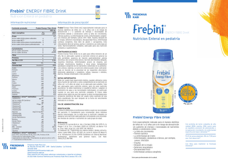 Frebini Energy Drink Final Alta | PDF | Vitamina | Nutrición