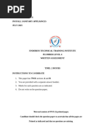 Plumbing Level 5 Assessment Guide | PDF | Sanitation | Bathroom