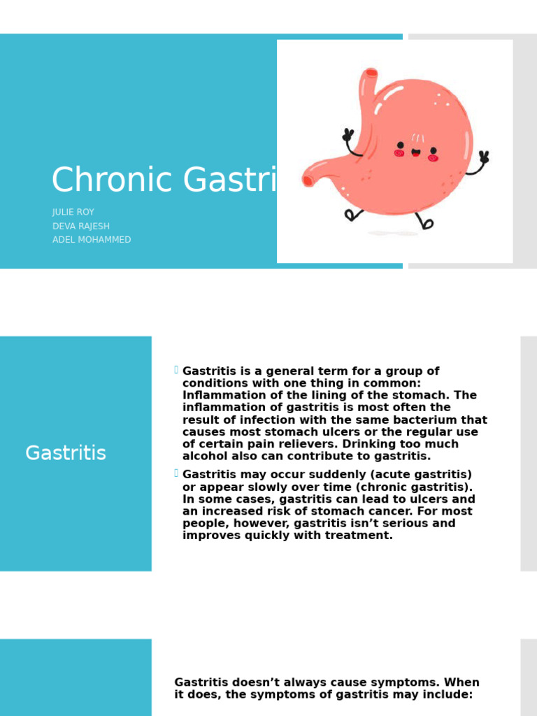 Gastritis, Polyclinic Therapy | PDF | Endoscopy | Stomach