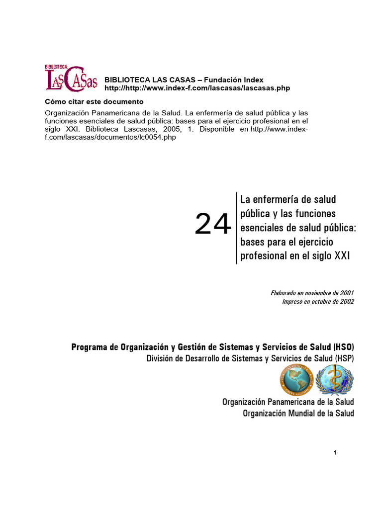 LC 0054 | PDF | Enfermería | Salud pública