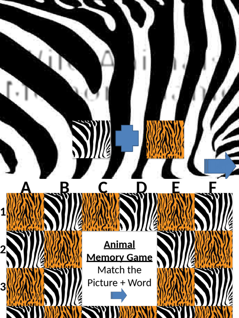 Animal Memory Match Game | PDF