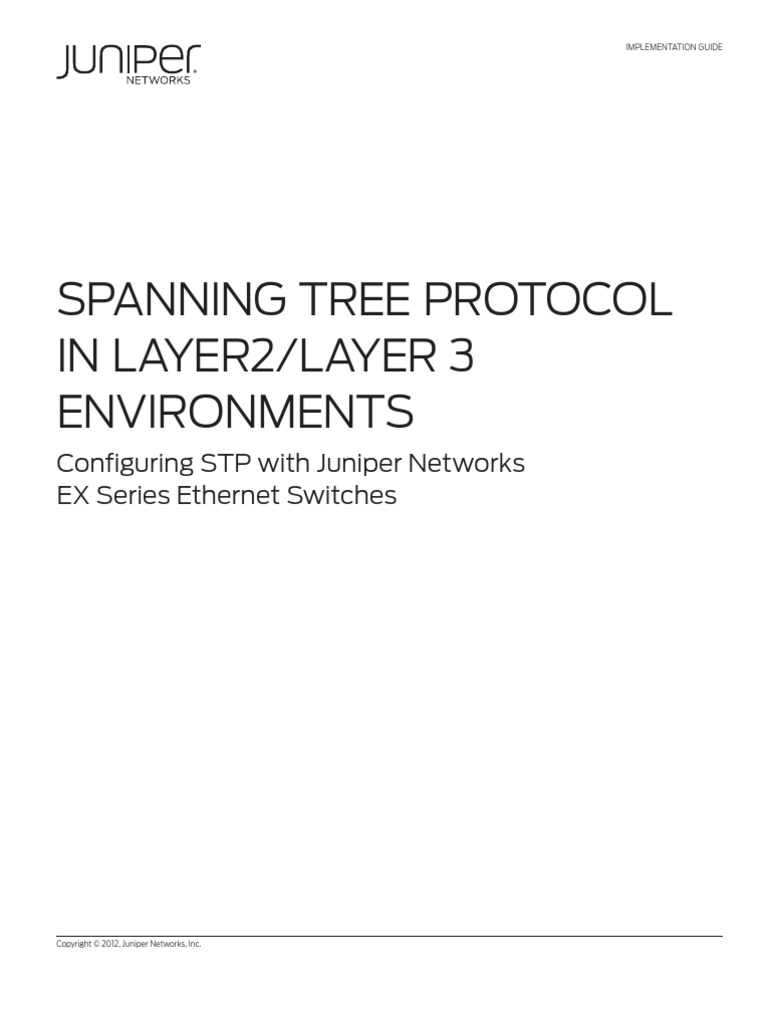 Spanning Tree Juniper | PDF
