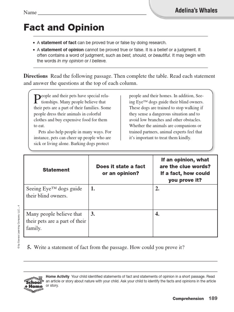 Understanding Facts and Opinions | PDF | Pet