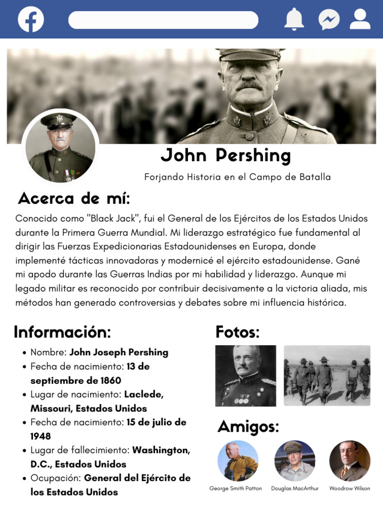John Pershing: General y Líder Militar | PDF