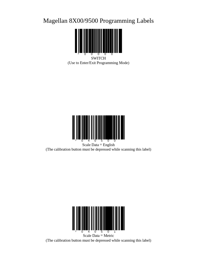 Mag 8X-9X00 Scale Data Labels Cambiar de KG A LB 8400 | PDF