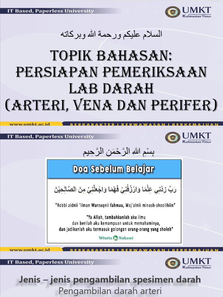Panduan Pengambilan Sampel Darah | PDF